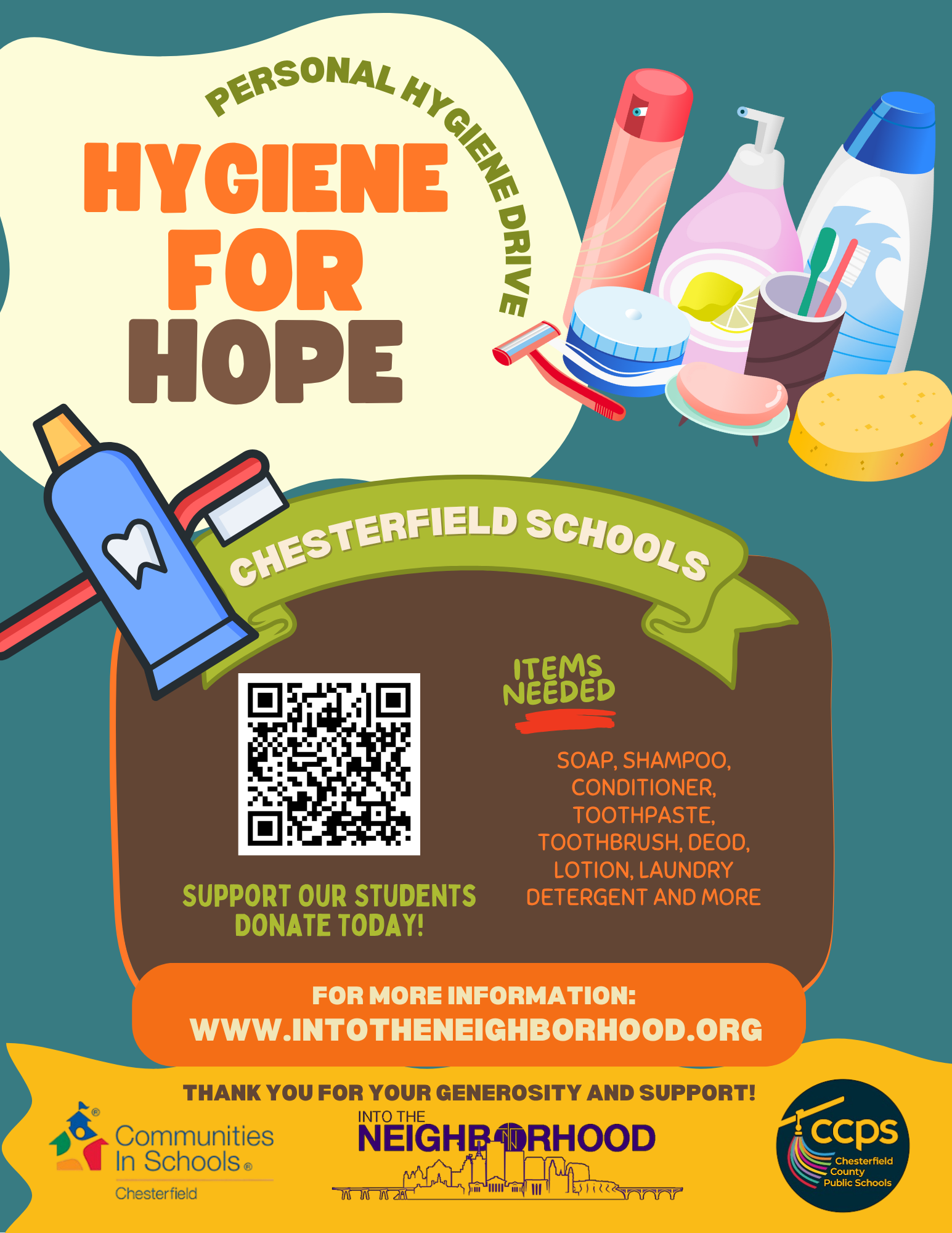 Help Local Students: Donate Hygiene Products Now – Into The Neighborhood
